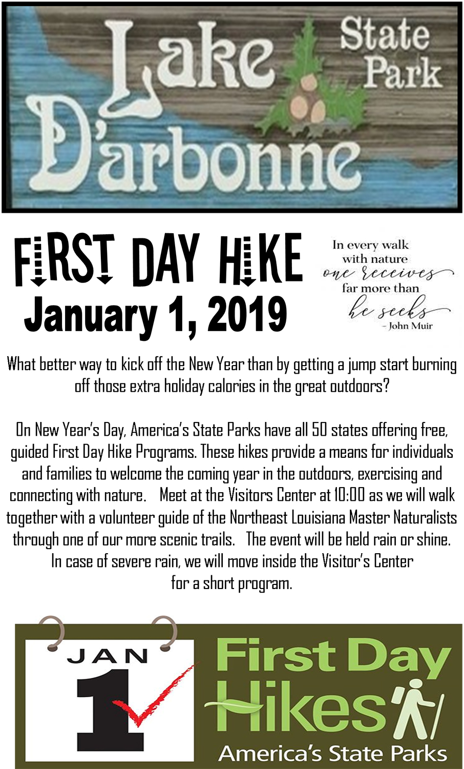 1st Day Hike – Louisiana Master Naturalists – Northeast